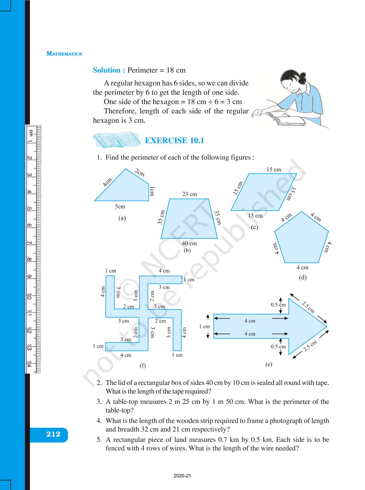 Mensuration NCERT Book Of Class 6 Mathematics